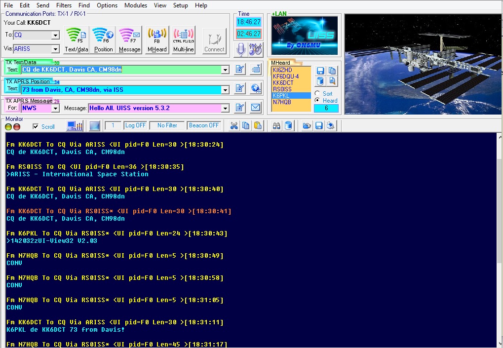 Success! Packet Radio via the International Space Station – Kev's ...