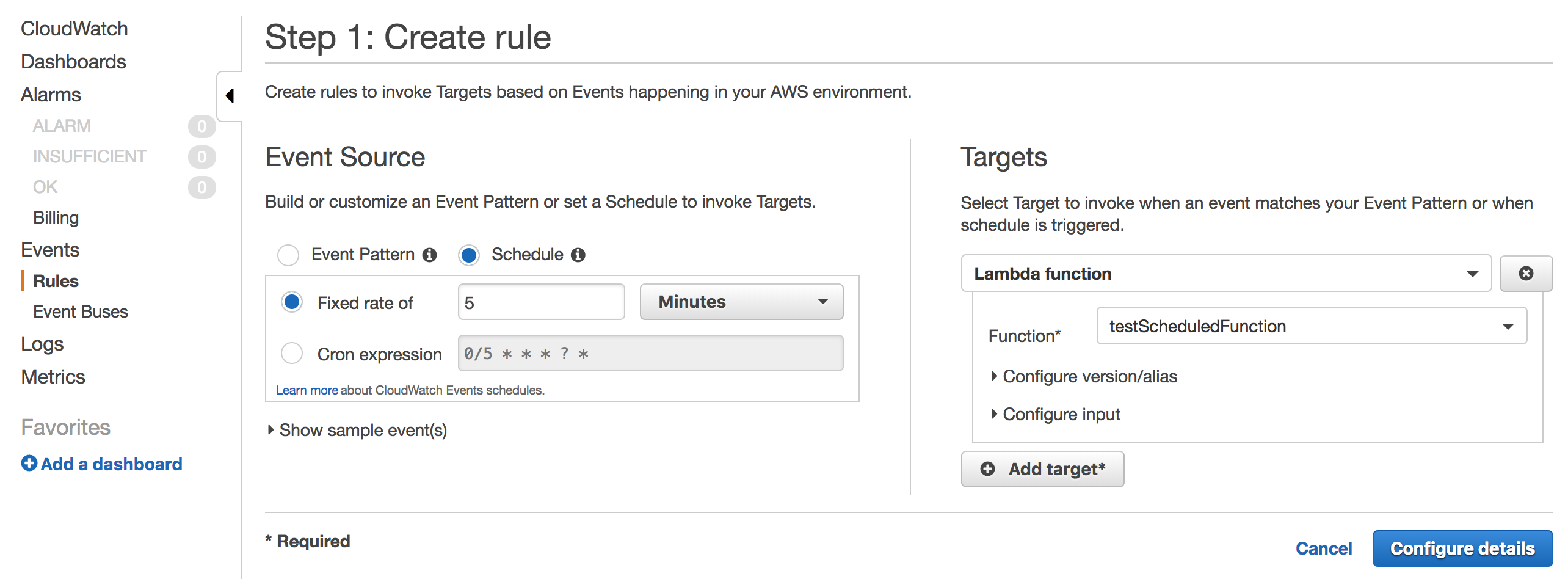 Running Aws Lambda Functions On A Timed Schedule Kevs Development Toolbox