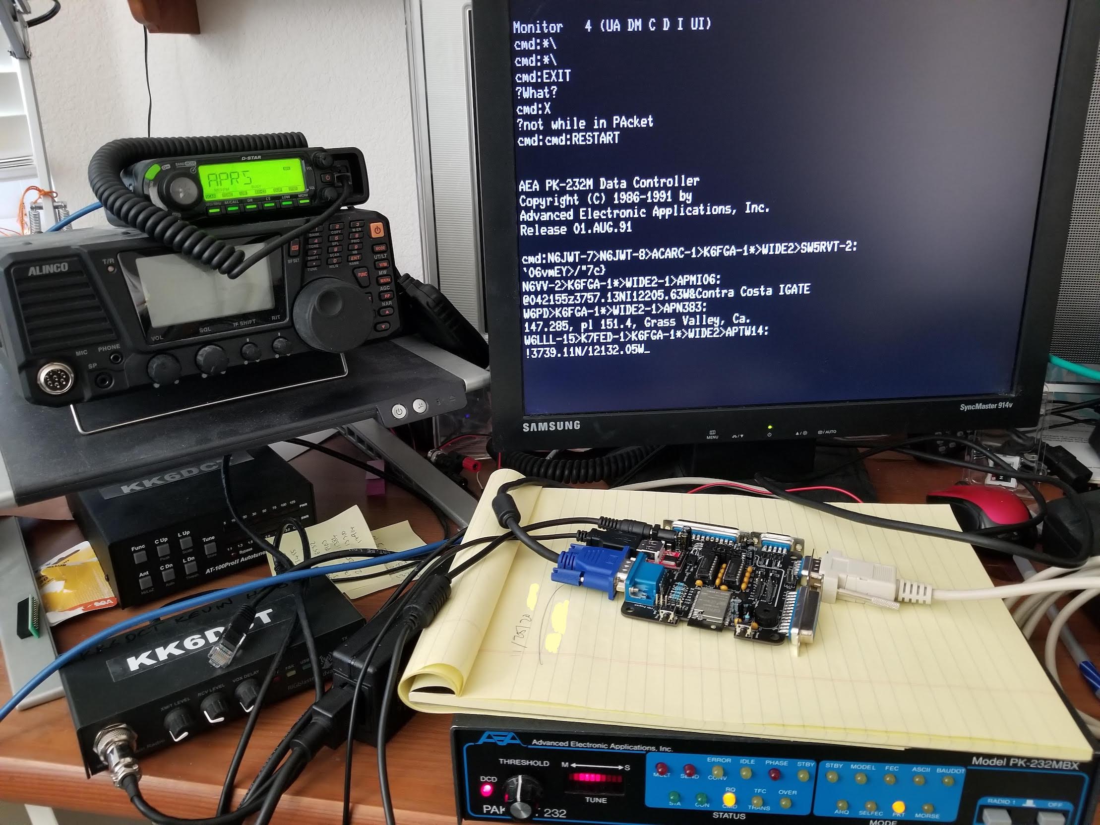 Using a VT132 for Packet Radio – Kev's Development Toolbox