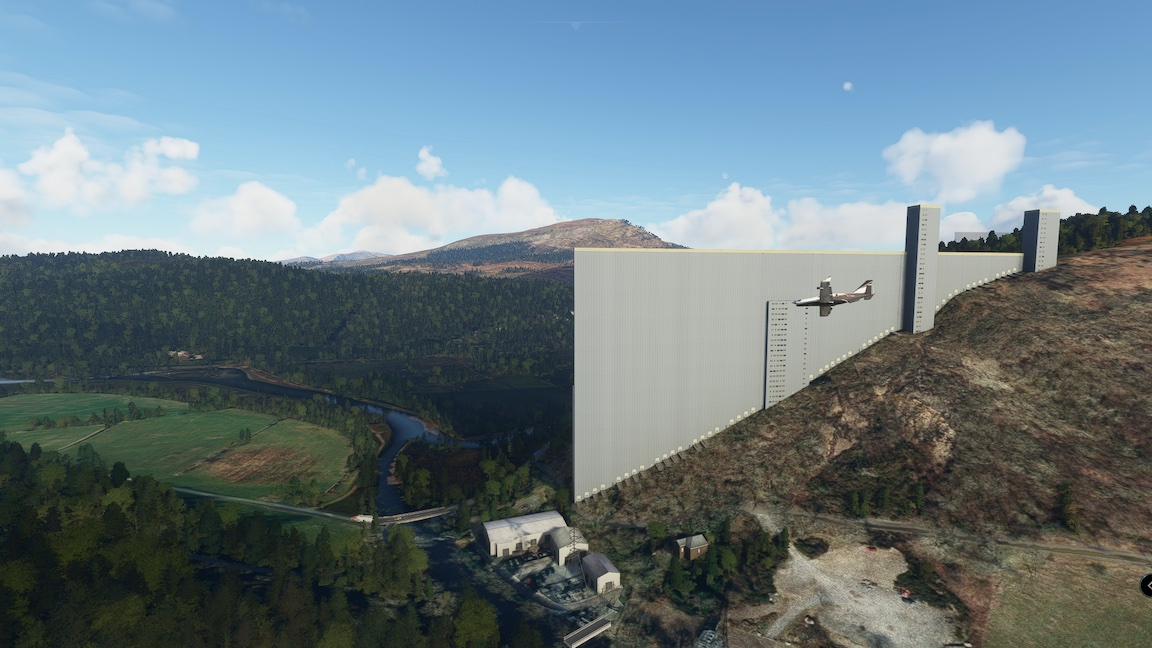 Microsoft Flight Simulator AI generated scenery oddity – Maentwrog ...