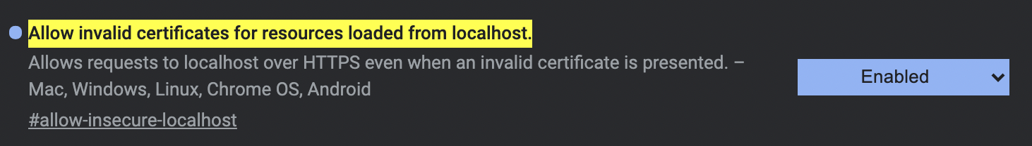 Server With Self Signed Certs And Enabling Support In Chrome Kev 1639