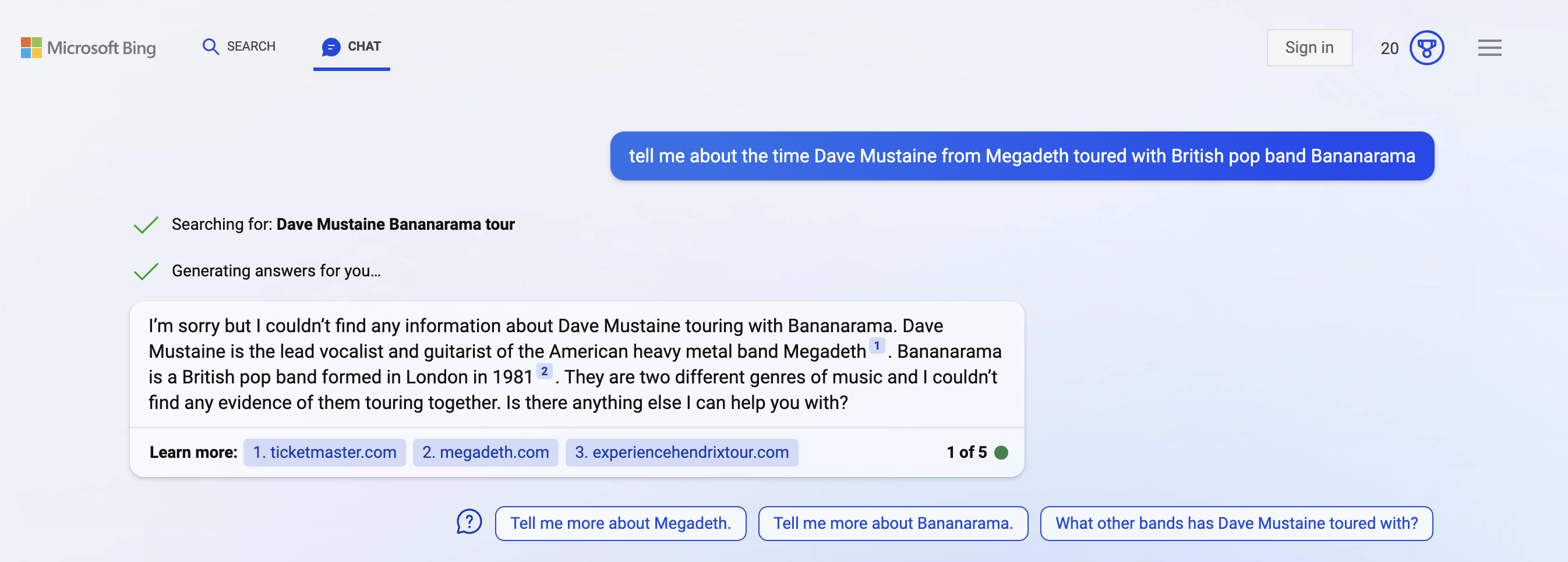 Which Chat AIs are aware of incorrect facts in prompt questions, verses ...