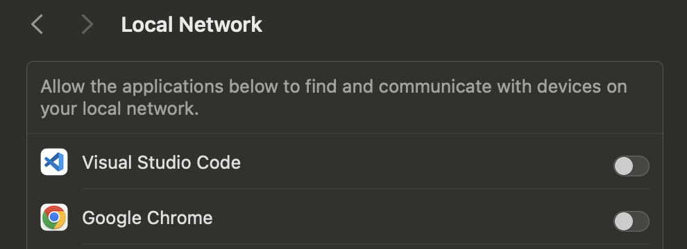 Macos Sequoia Local Network Access And The New ‘allow App Name To Find Devices On Local